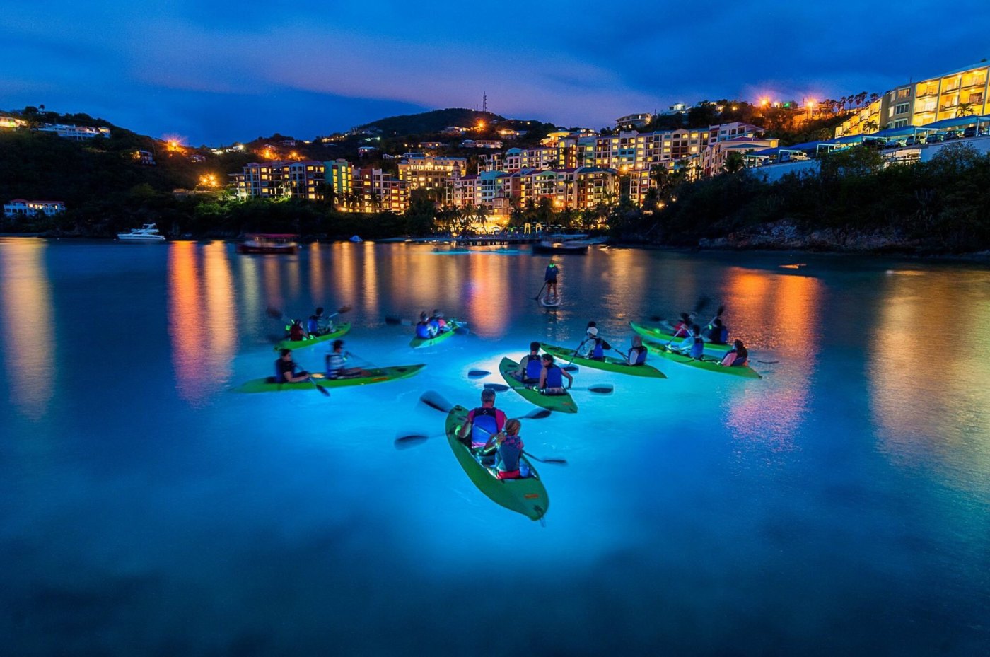 Night Kayak | Night Kayak and SUP Tours in St. John & Puerto Rico